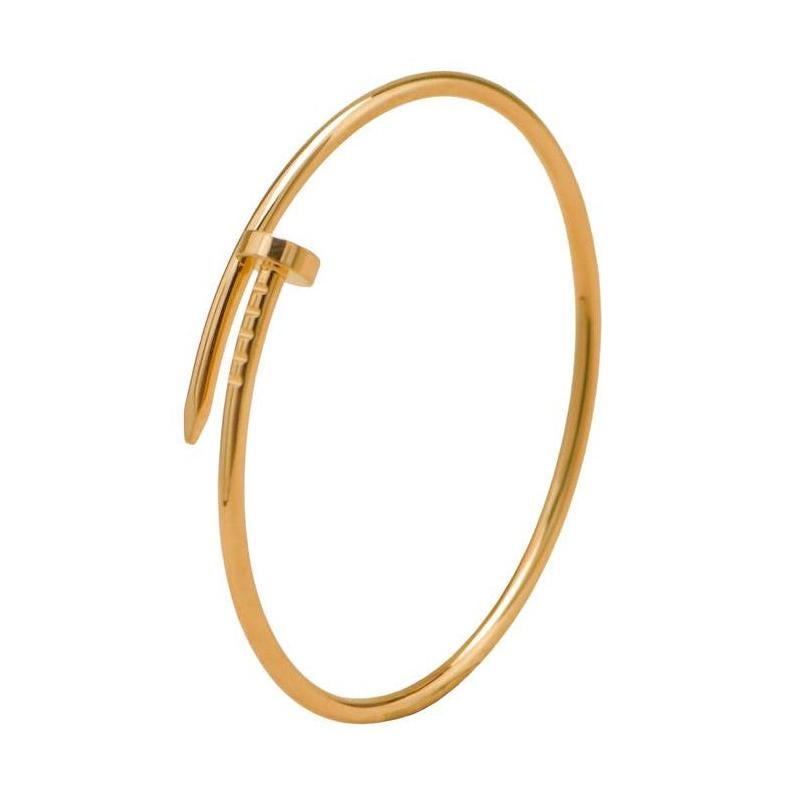 Cartier Juste Un Clou Bracelet Size 15 Classic 18k Yellow Gold For Sale ...