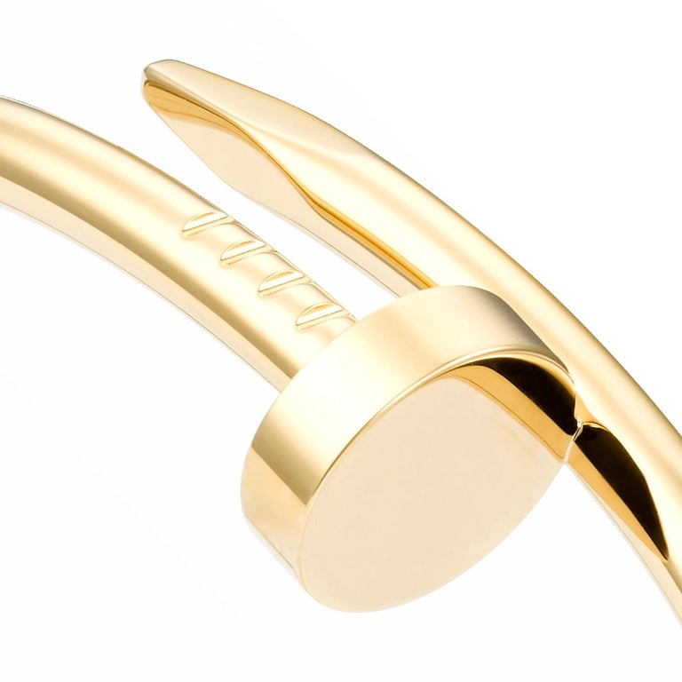 Cartier Juste Un Clou Classic 18K Yellow Gold Bracelet For Sale at 1stDibs