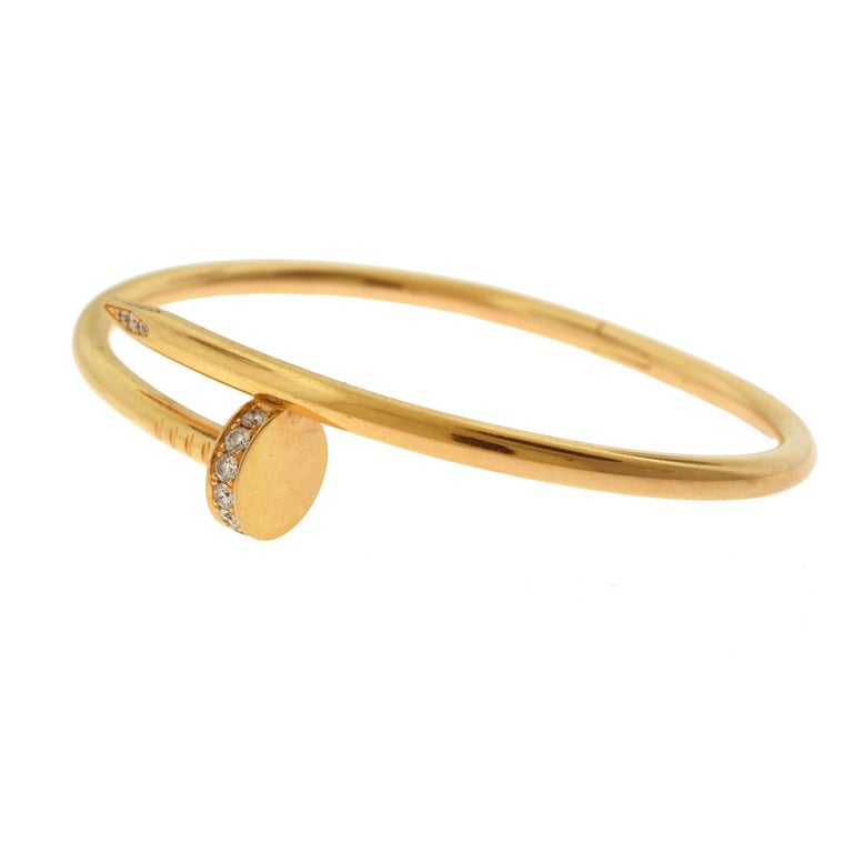 Cartier Juste un Clou “Nail” in 18 Karat Rose Gold, Diamonds Bracelet ...