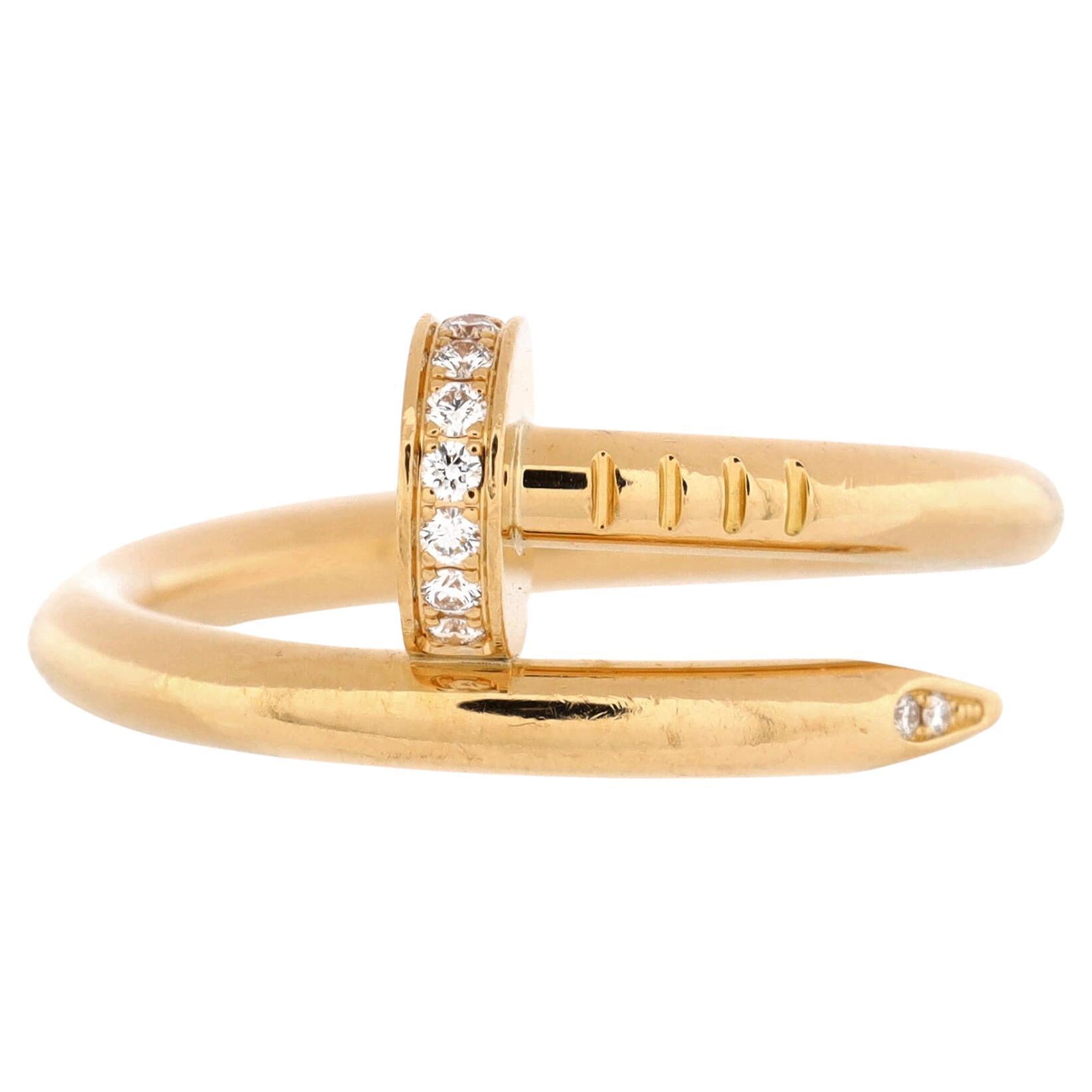 Cartier, bague Juste un Clou en or jaune 18 carats, petite taille En ...