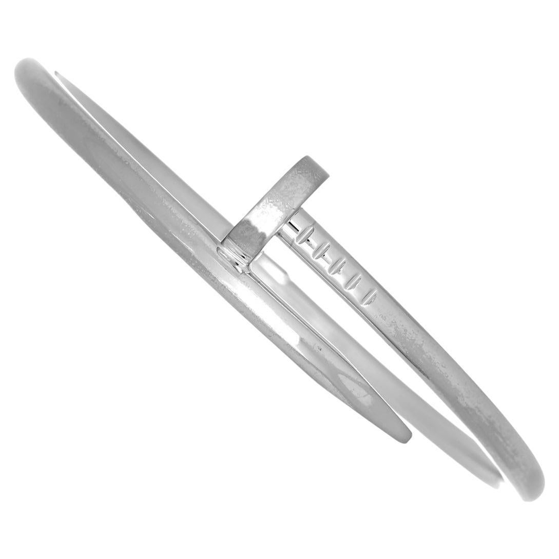 Cartier Rose Gold Juste Un Clou Diamond Pave Double Nail Bracelet at ...