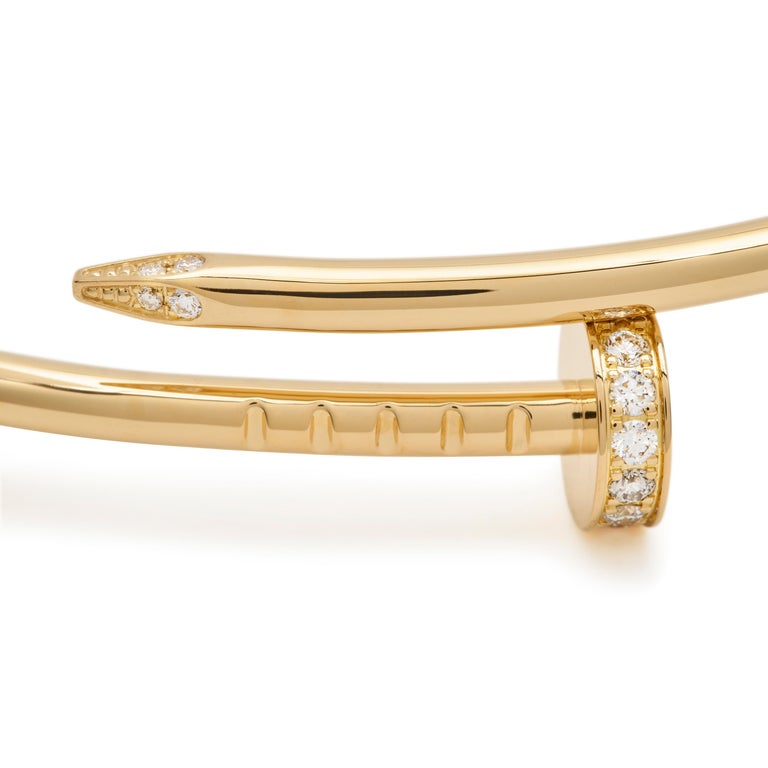 Cartier Juste Un Clou Yellow Gold and Diamond Bracelet, Small Model For ...