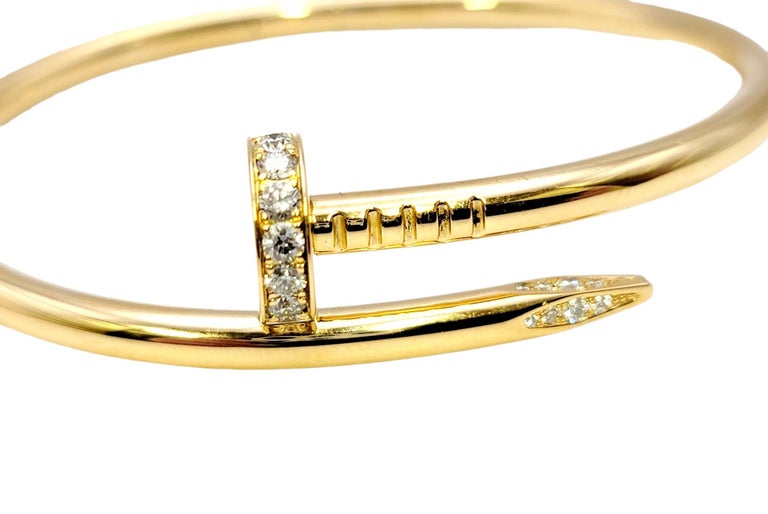 Cartier Bracelet jonc à charnières Juste un Clou en or jaune avec ...