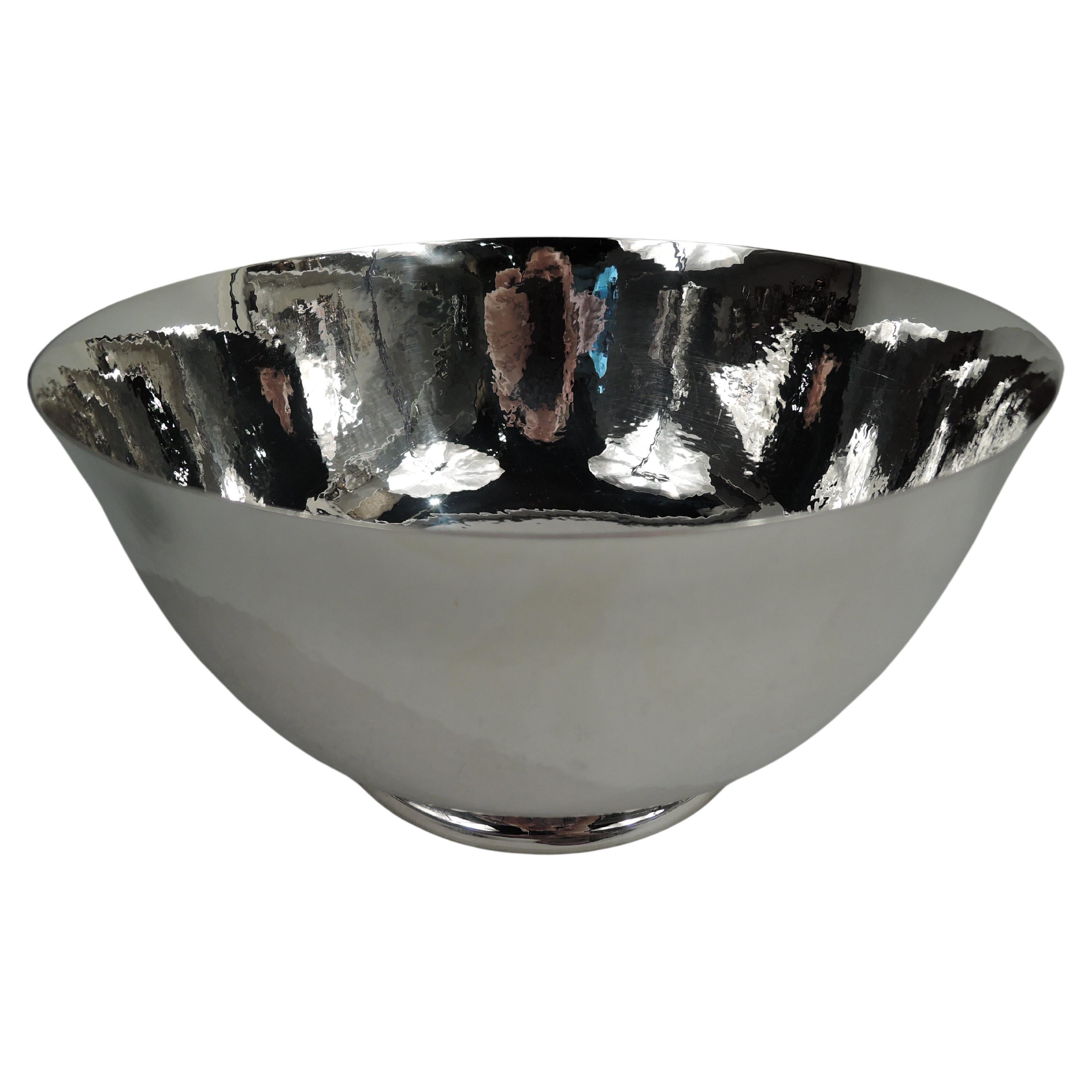 Cartier Large Hand-Hammered Sterling Silver Centerpiece Revere Bowl For ...