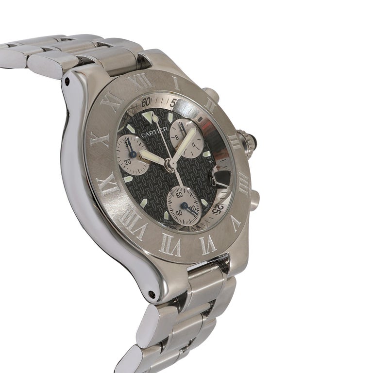 Cartier Le Must de Cartier 21 2424 Men's Watch in Stainless Steel at ...