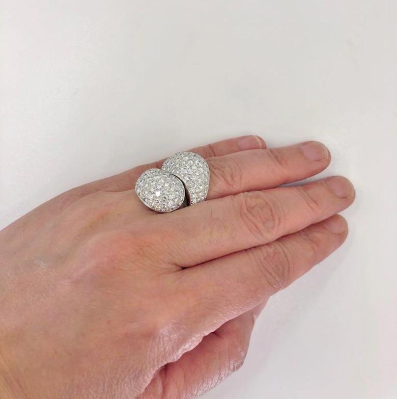 Cartier Vintage Le Ying et Le Yang Diamond Pave Ring For Sale at ...