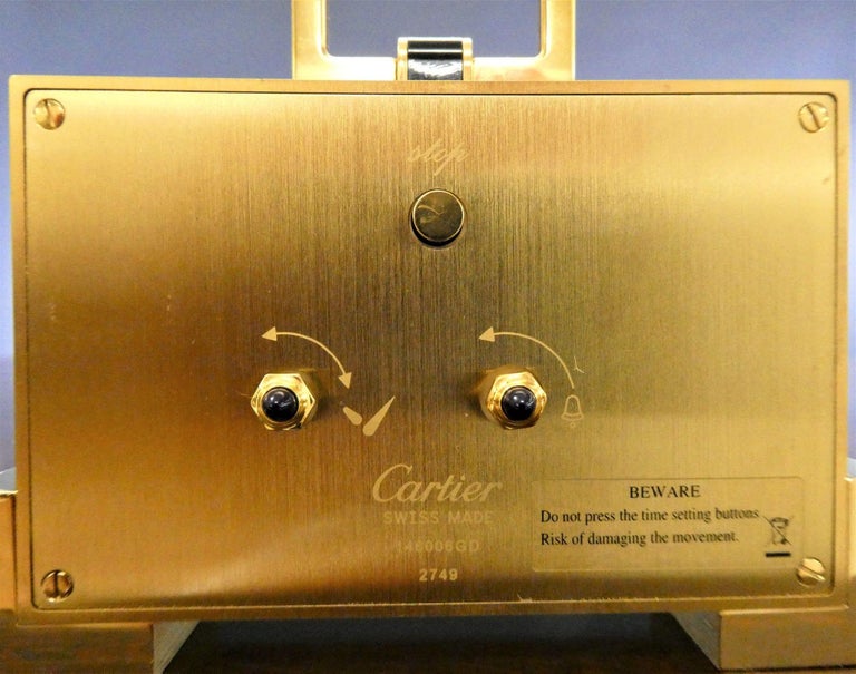 Cartier 'Leopard Print' Travel Alarm Clock For Sale at 1stDibs