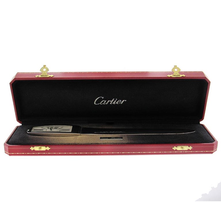 Cartier Letter Opener / Clock Ltd. Ed at 1stDibs