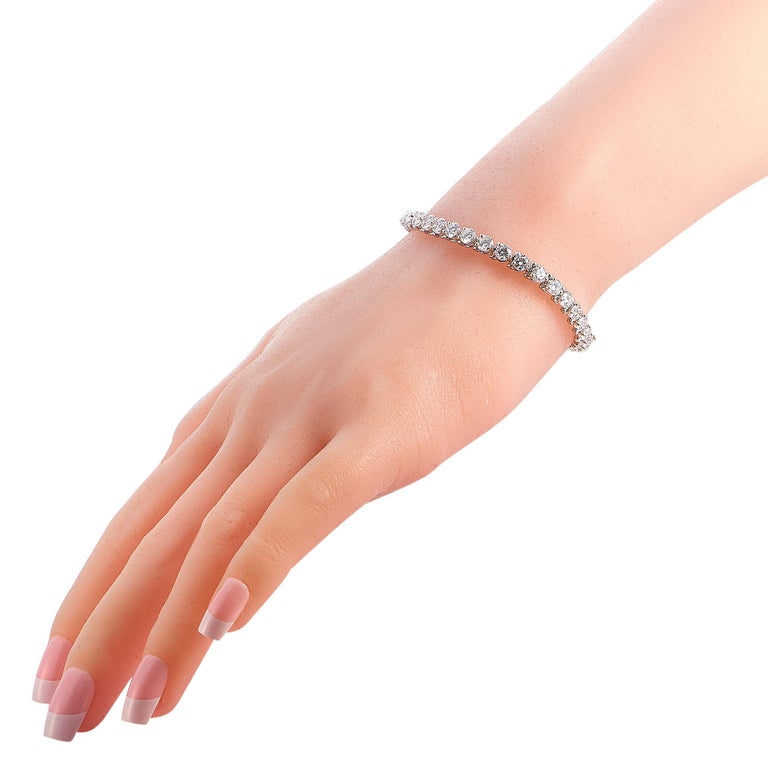 Cartier Lignes Essentielles 18 Karat White Gold and 8.75 Carat Diamond ...