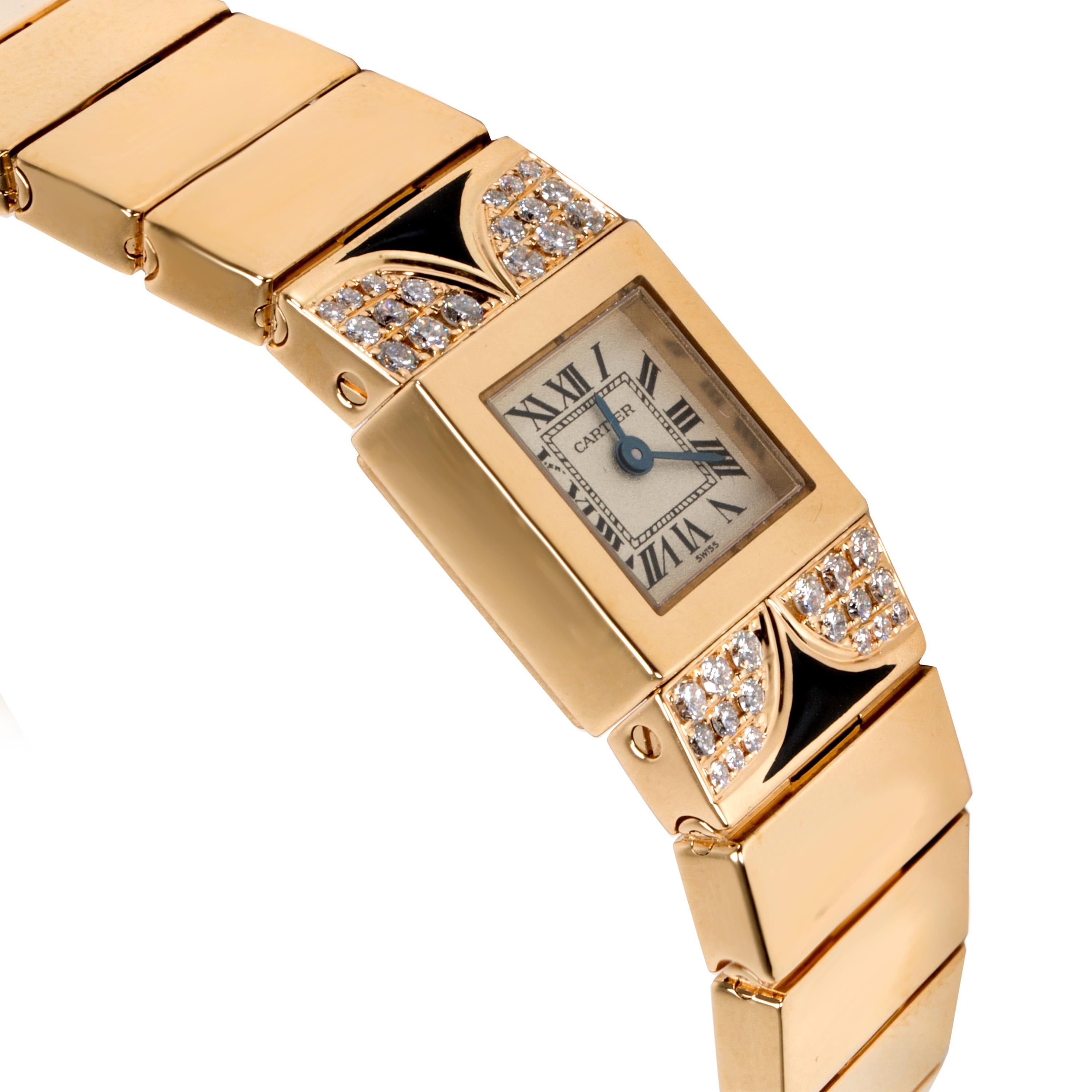 Cartier Lingot 12051 Women's Watch in 18K Yellow Gold For Sale at 1stDibs