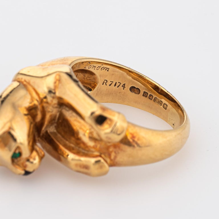 Cartier London Panthere Ring c1988 English Hallmarks Vintage 18k Gold ...