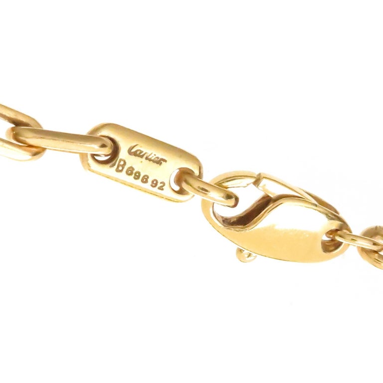 Cartier Long Yellow Gold Link Chain at 1stDibs | cartier link chain ...