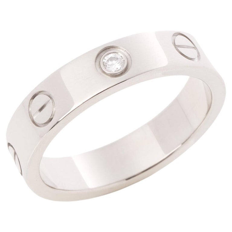 Cartier Love 1 Diamond Wedding Band For Sale at 1stDibs