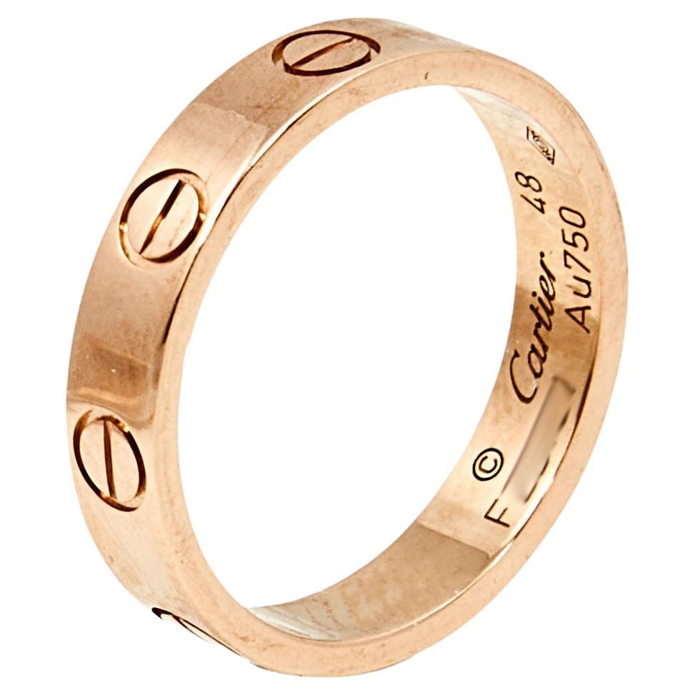 Cartier Love Wedding Diamond Band Paved in 18k Yellow Gold 0.31 Ctw For ...