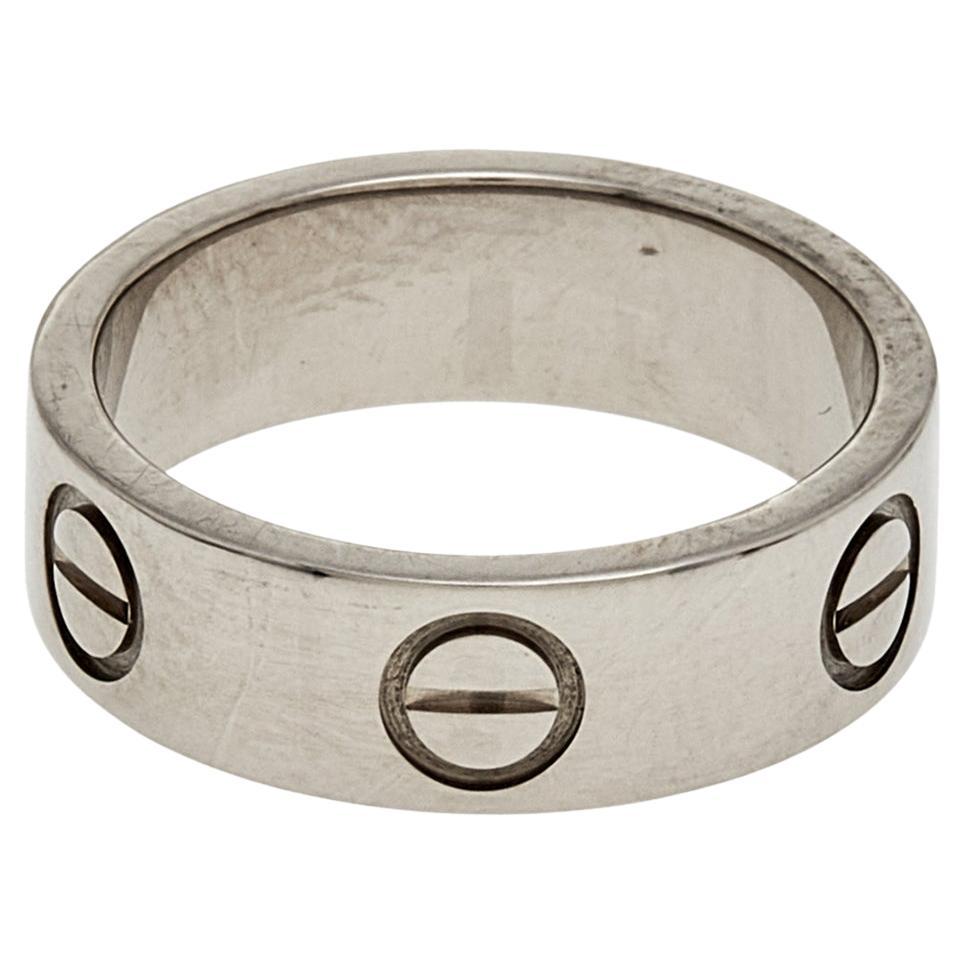 Classic "Love Ring" Made, Signed and Numbered by Cartier 18 Karat ...