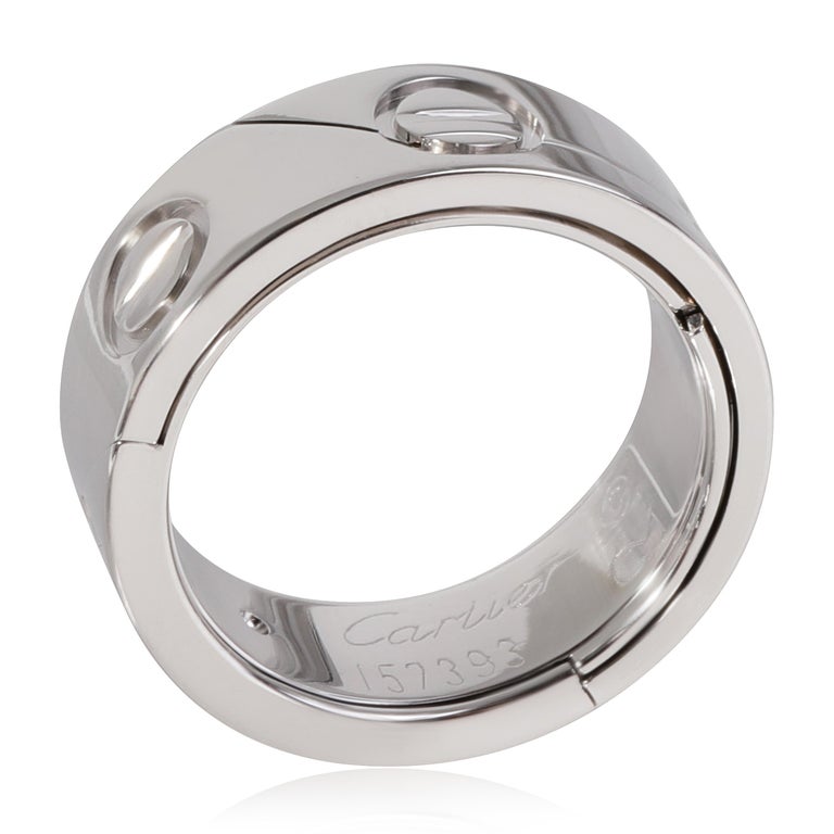 Cartier Love Astro Ring in 18k White Gold For Sale at 1stDibs