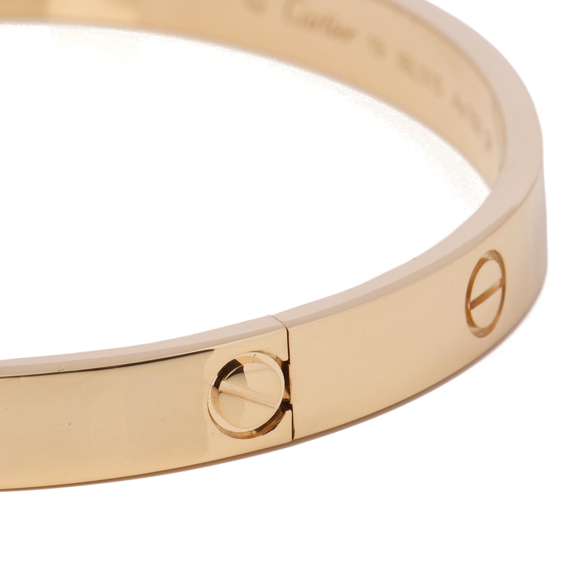 Cartier Love Bangle at 1stDibs | cartier italy 750