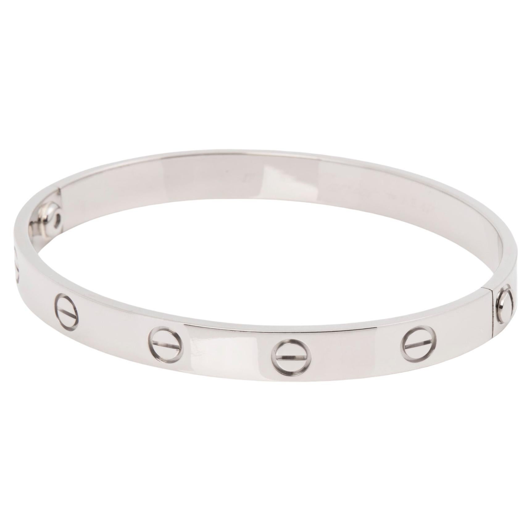 Cartier Love Yellow Gold Bangle Bracelet Size 19 at 1stDibs | cartier ...