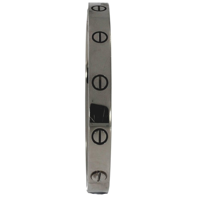 Cartier Love Bangle White Gold with Box, Service Papers and Screwdriver ...