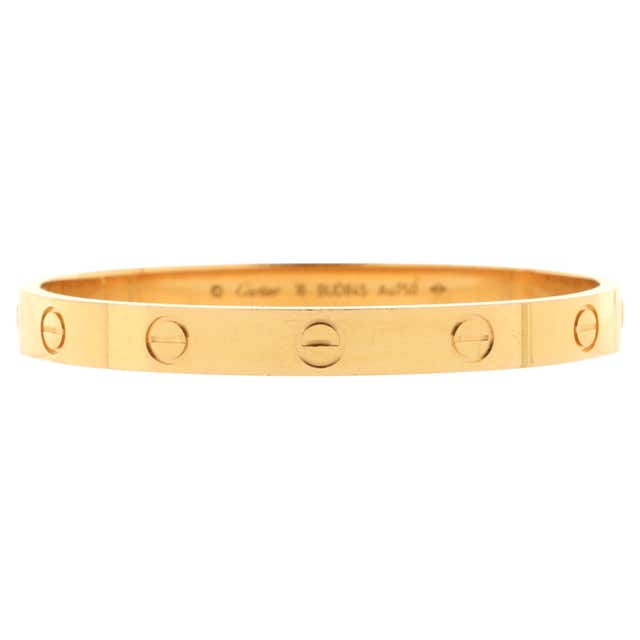 Cartier Love Bracelet In 18k Yellow Gold At 1stdibs Women Cartier