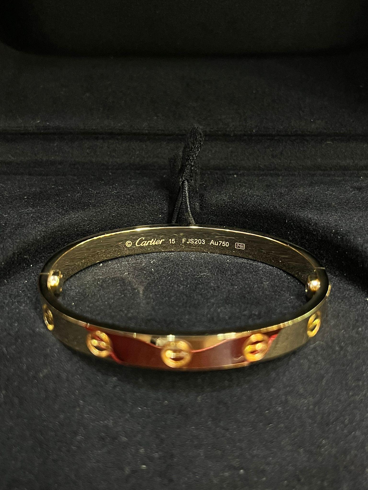 Cartier Love Bracelet Size 15