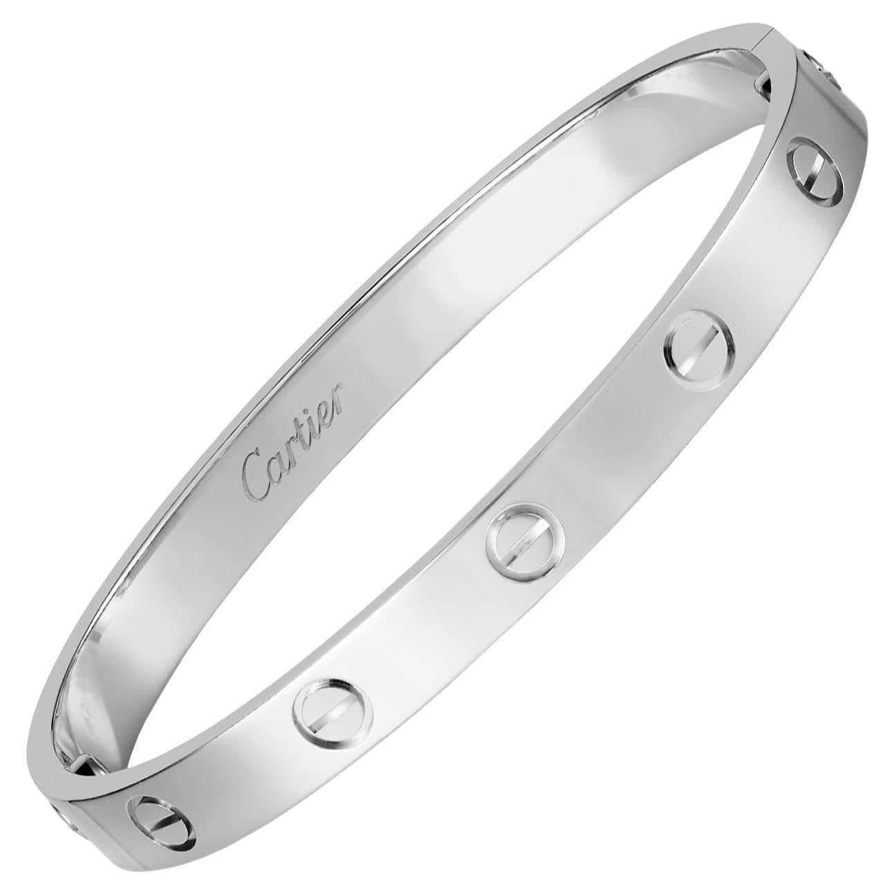 Cartier Love Bracelet Classic Model Bangle with Screwdriver 17 Size 18K ...