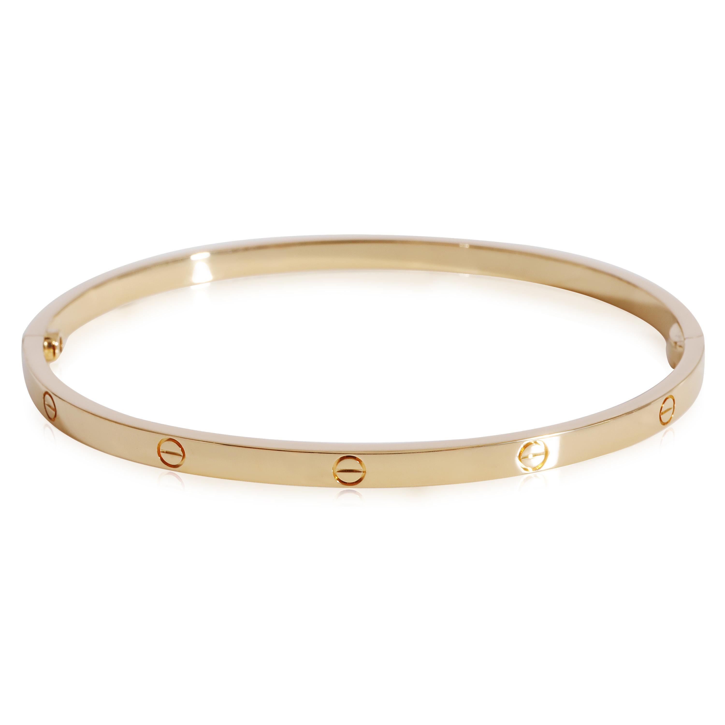 Cartier Love Bracelet in 18K Yellow Gold Small Model For Sale at ...