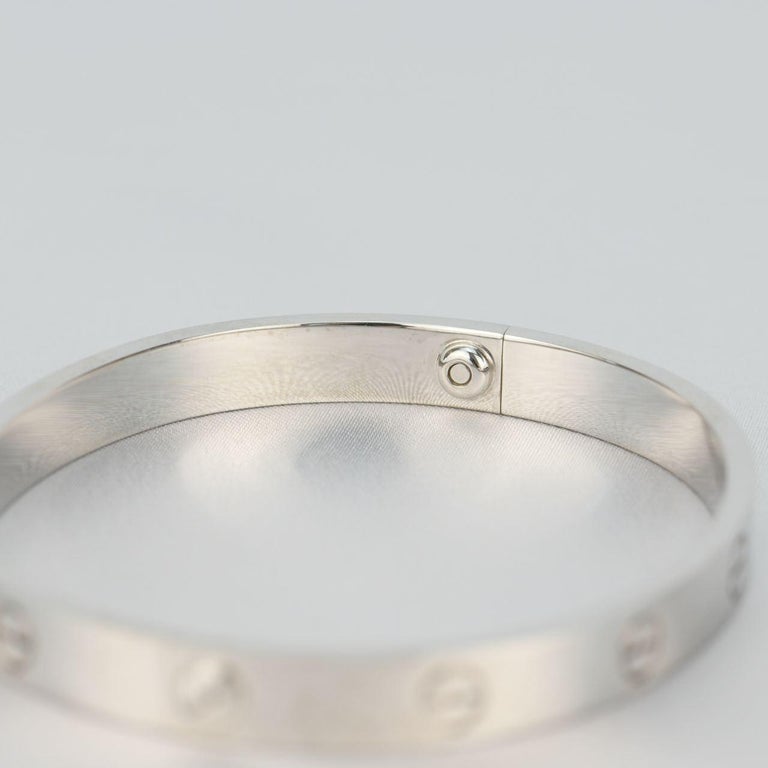 Cartier Love Bracelet in White Gold at 1stDibs