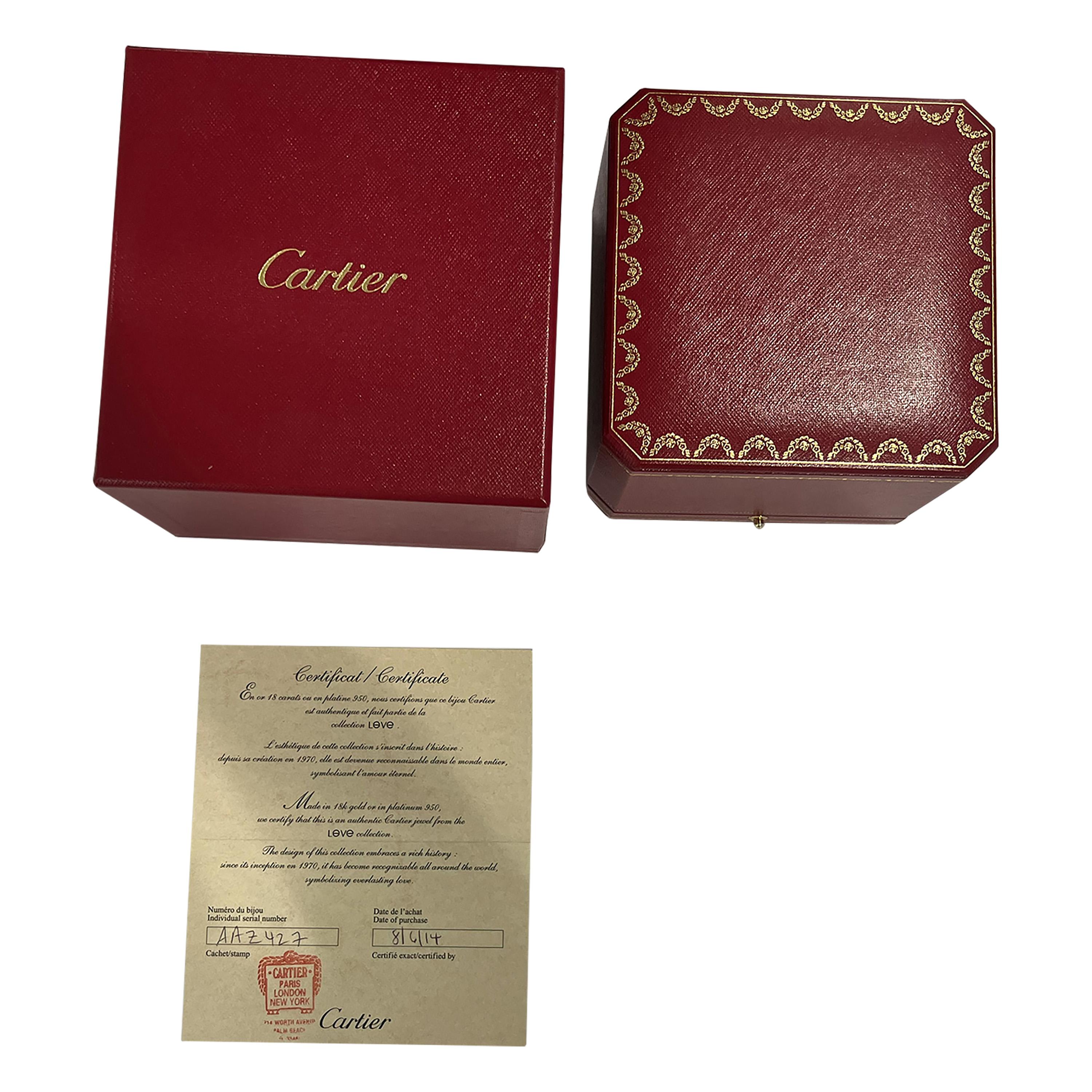 Cartier Love Diamond Bracelet in 18K Yellow Gold 2 CTW For Sale at ...