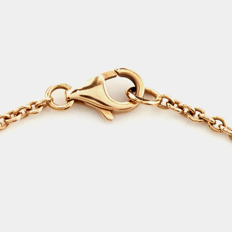 Cartier Love Interlocking Loop 18k Rose Gold Link Bracelet For Sale at ...