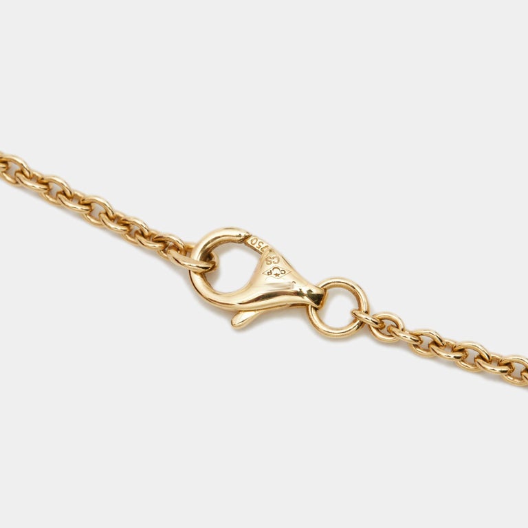 Cartier Love Interlocking Loops 18k Yellow Gold Chain Necklace For Sale ...
