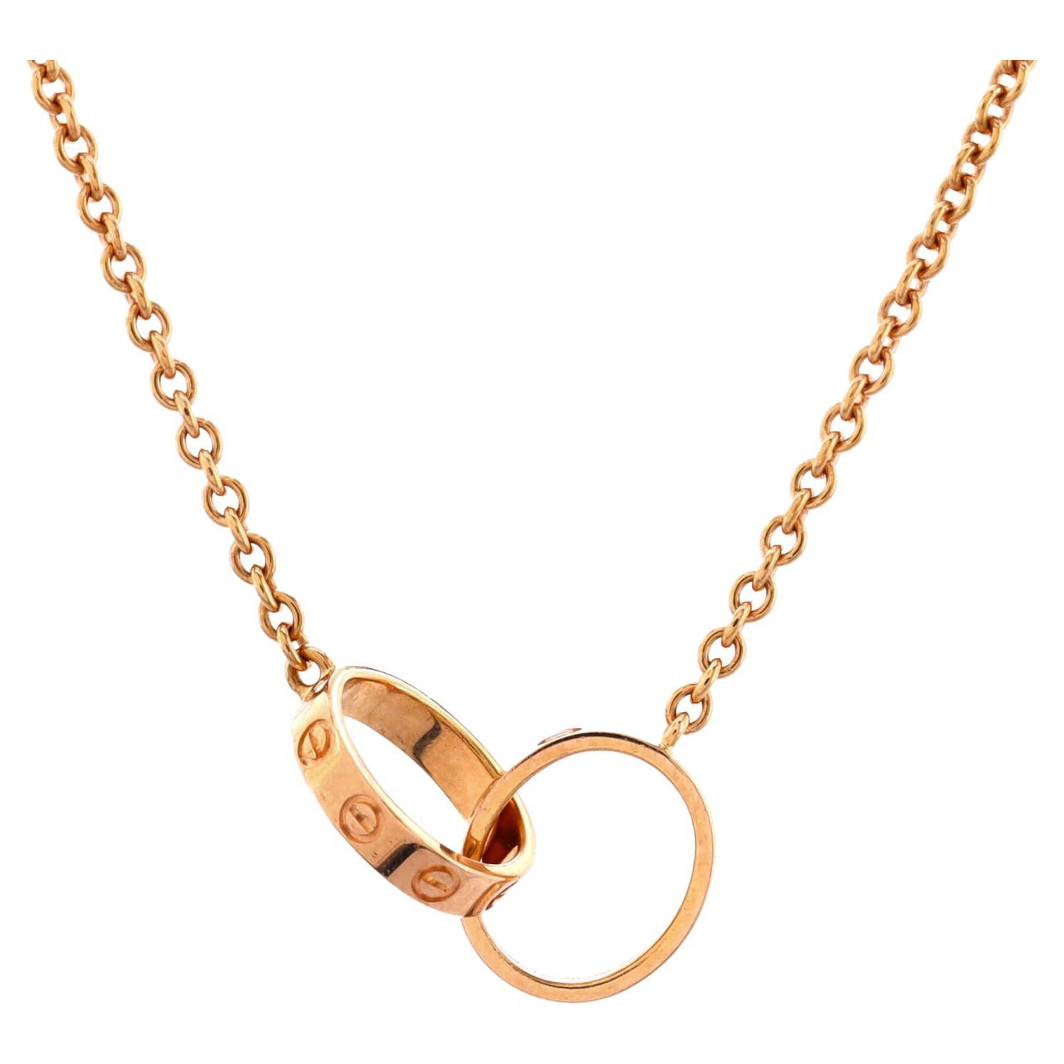 Cartier Love Necklace Rose Gold