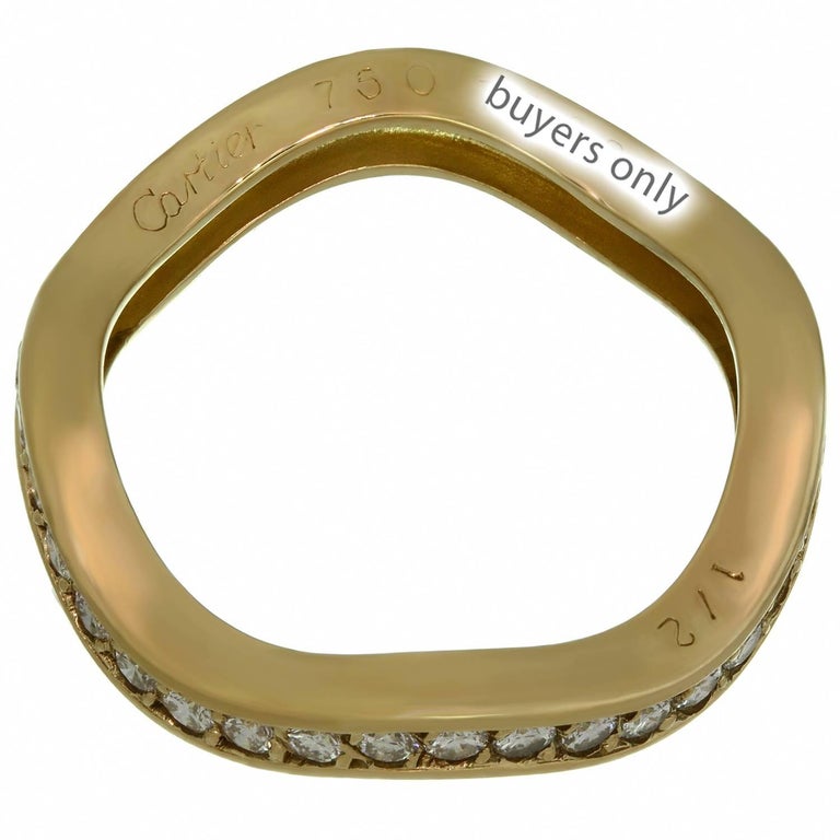 Cartier Love Me Diamond White and Yellow Gold Stackable Rings, Pair For ...