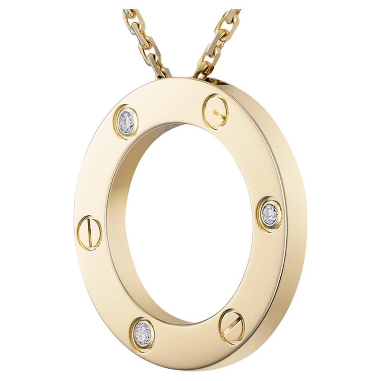 Cartier Love Necklace Yellow Gold