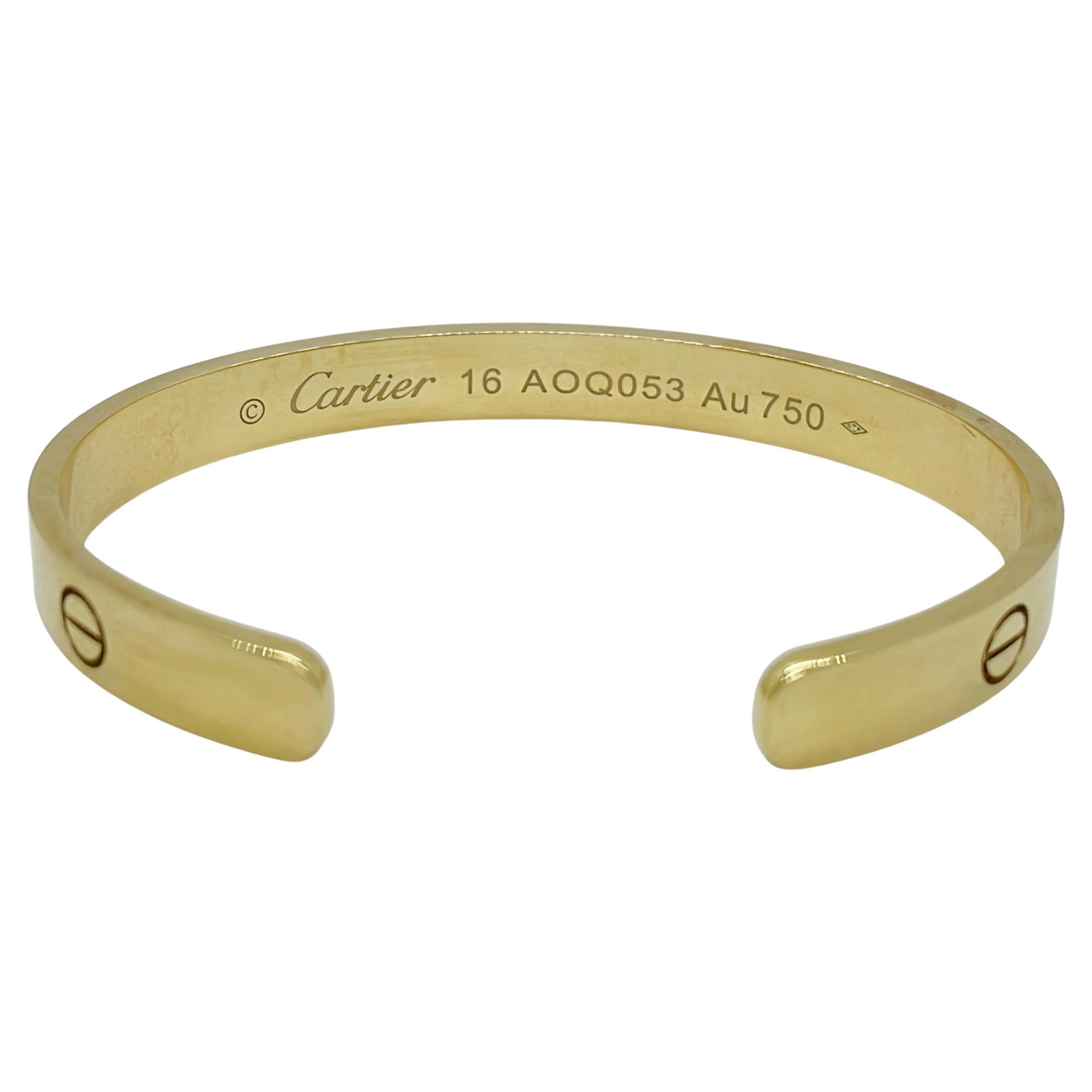 Cartier Love Open Bangle Bracalet at 1stDibs Cartier Love Open Bangle Bracalet at 1stDibs