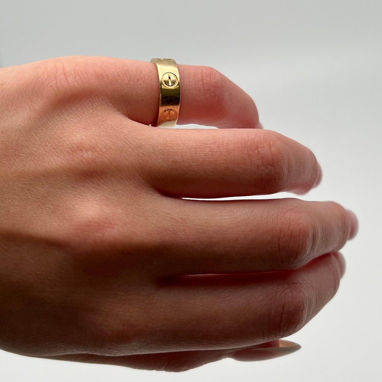 Cartier Love Ring 18K Yellow Gold US 4 at 1stDibs
