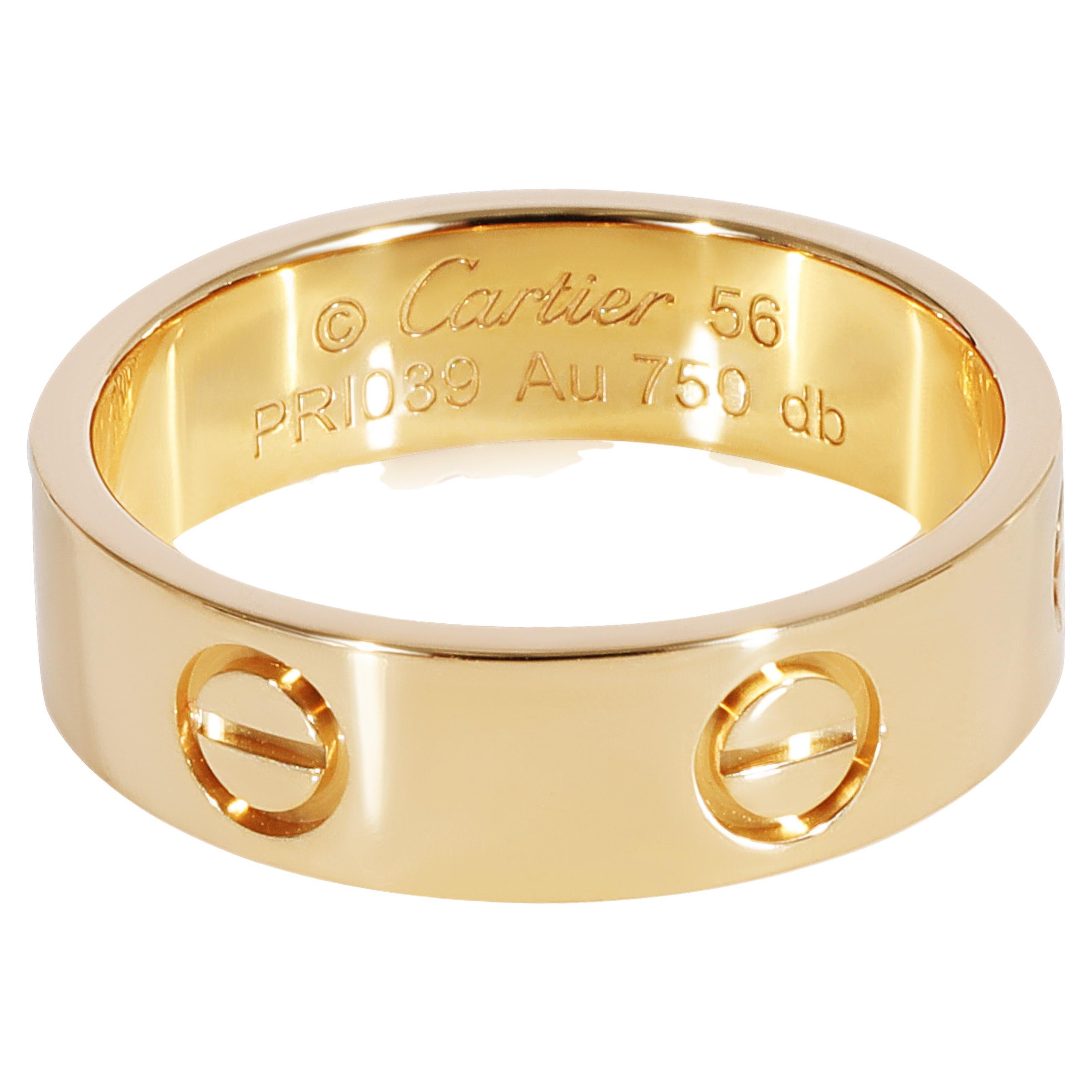 Cartier Love Me Diamond White and Yellow Gold Stackable Rings, Pair For ...