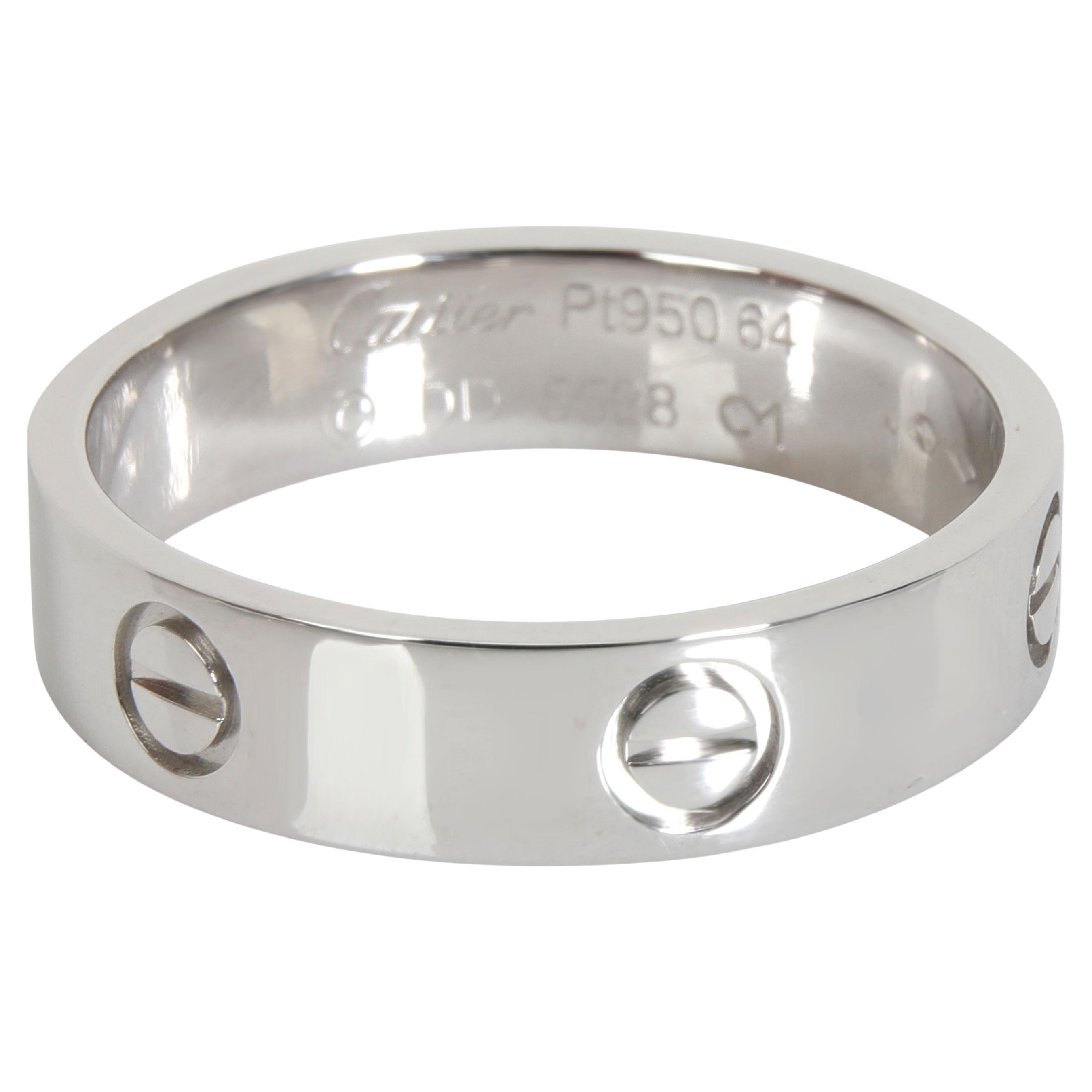Cartier Platinum Love Wedding Ring at 1stDibs