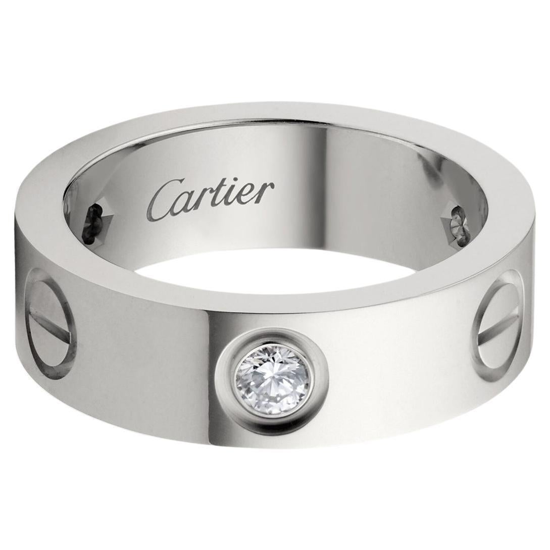Cartier Diamond and Ceramic Trinity Ring at 1stDibs