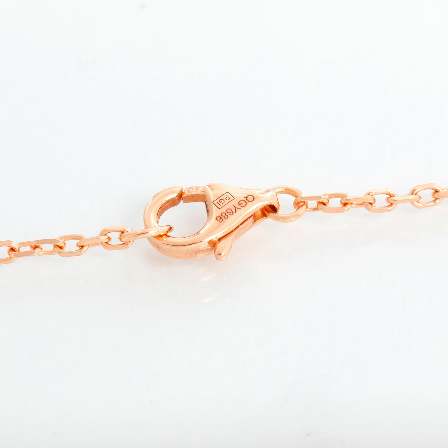 Cartier Love Rose Gold Diamond Necklace Ref. CRB7224528 at 1stDibs