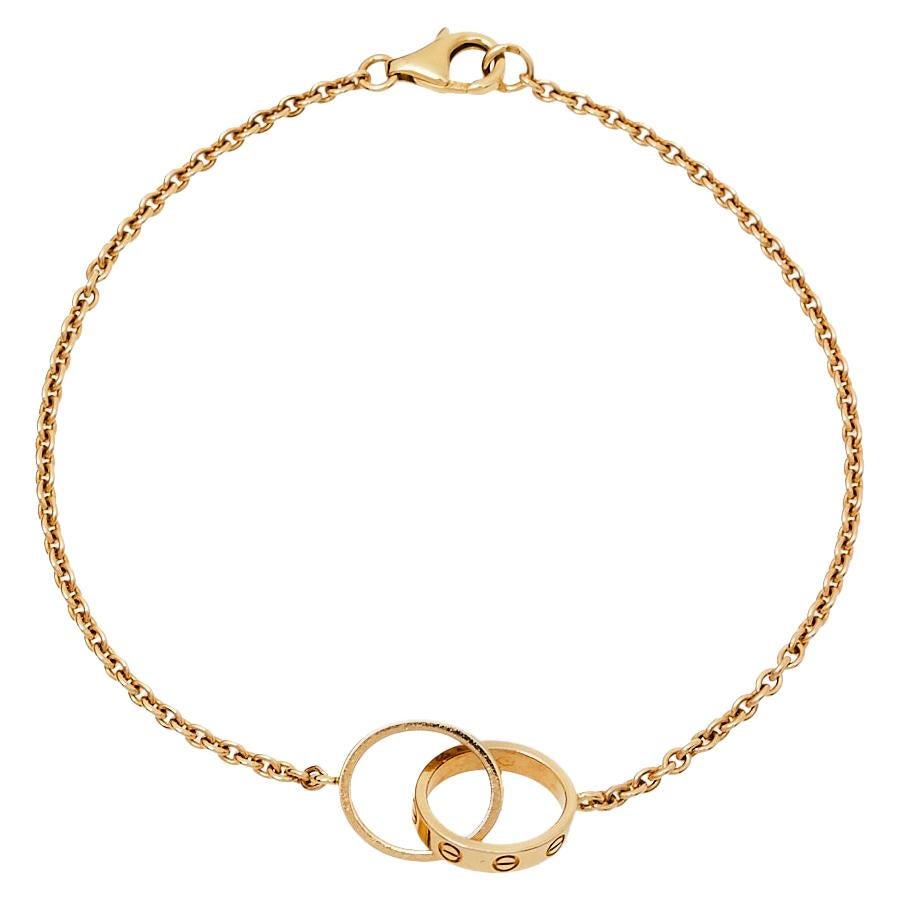 Cartier Love Screw Motif 18K Yellow Gold Bracelet at 1stDibs