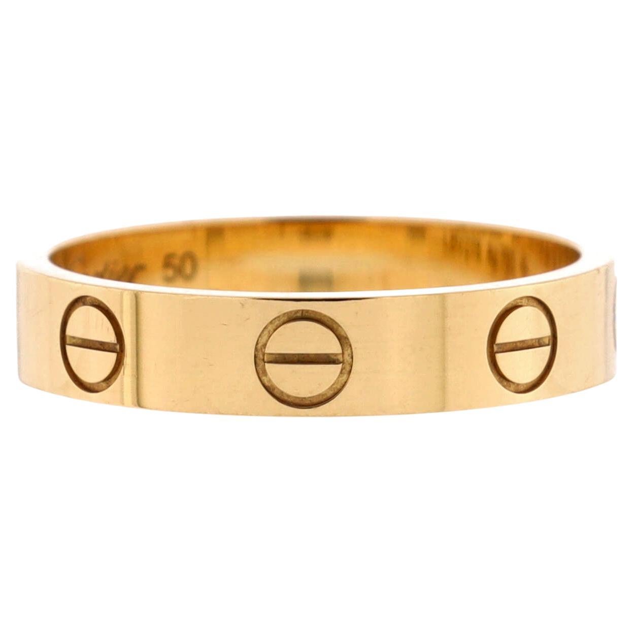 Cartier Love Ring in 18k Yellow Gold For Sale at 1stDibs | cartier 750 ...