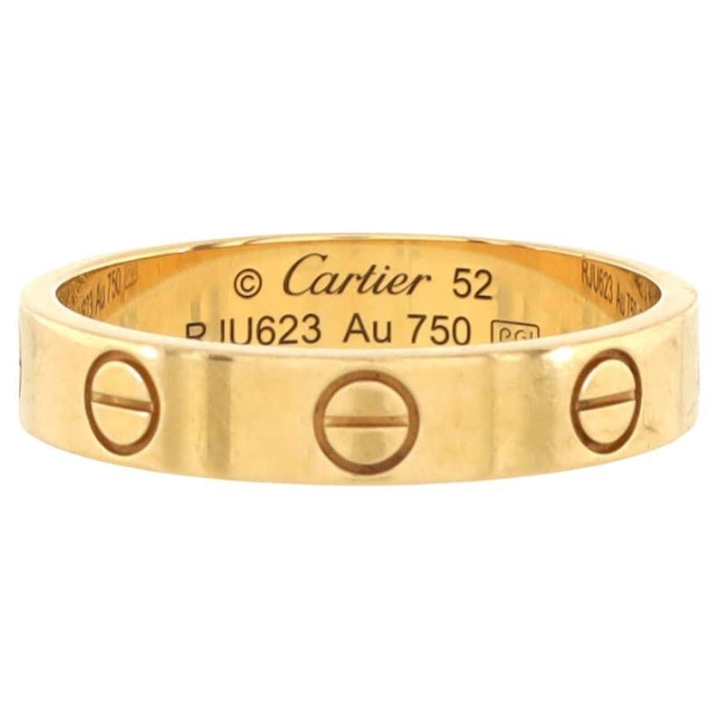 Cartier Diamond Gold Love Wedding Band Ring at 1stDibs