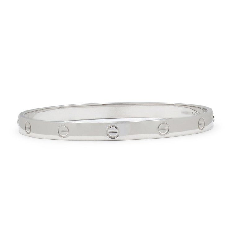 Cartier Love White Gold Bracelet at 1stDibs