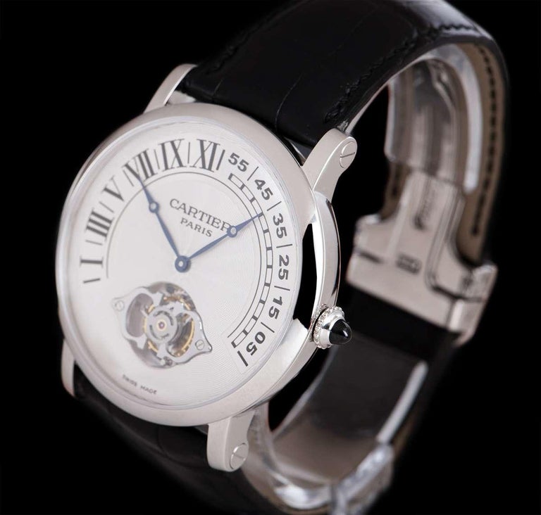 Cartier Ltd Edition Platinum Rotonde Tourbillon Retrograde Guilloche ...