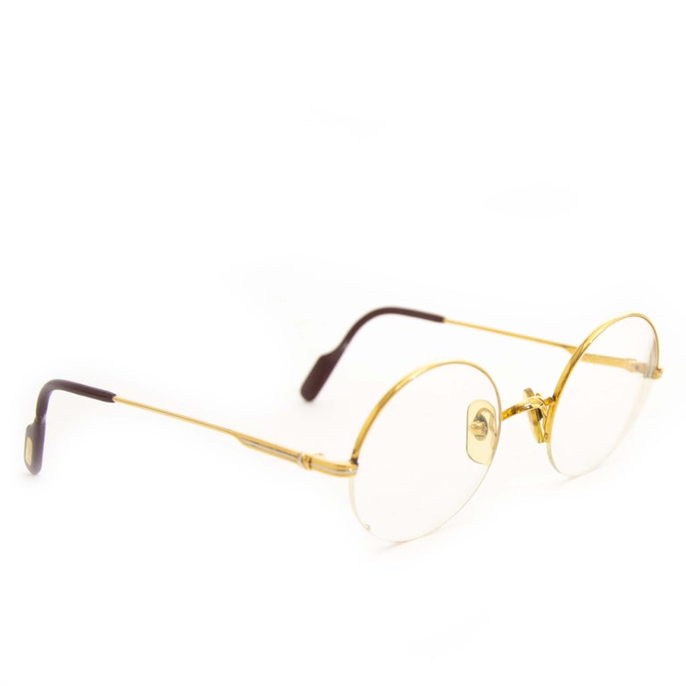 Cartier Mayfair Round Glasses Gold Frame at 1stDibs | cartier mayfair ...