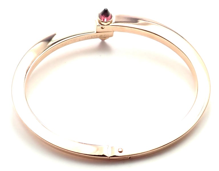 Cartier Menotte Garnet Rose Gold Bangle Bracelet at 1stDibs | cartier ...