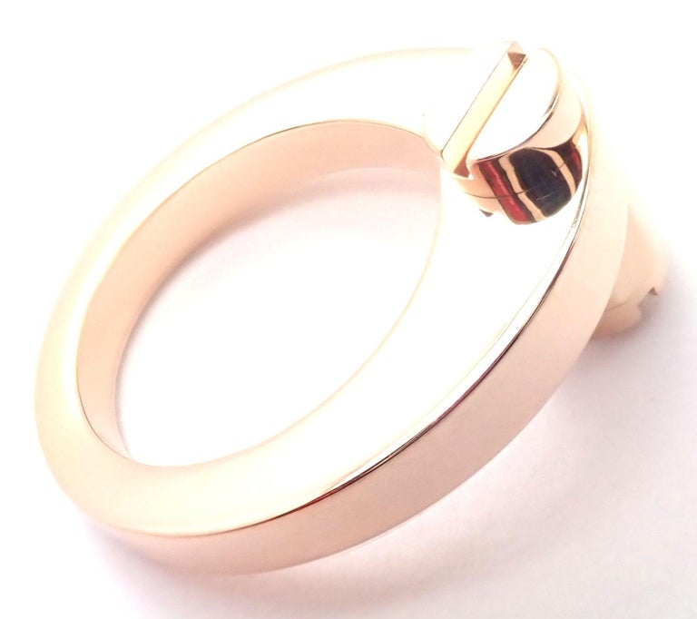 Cartier Menotte Rose Gold Band Ring For Sale at 1stDibs