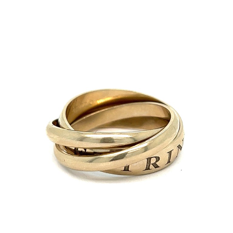 Cartier Men's Amour Et Trinity Or Gold Rings For Sale at 1stDibs