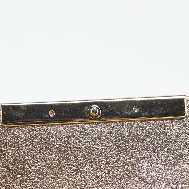 Cartier Metallic Gold Leather Compact Wallet at 1stDibs